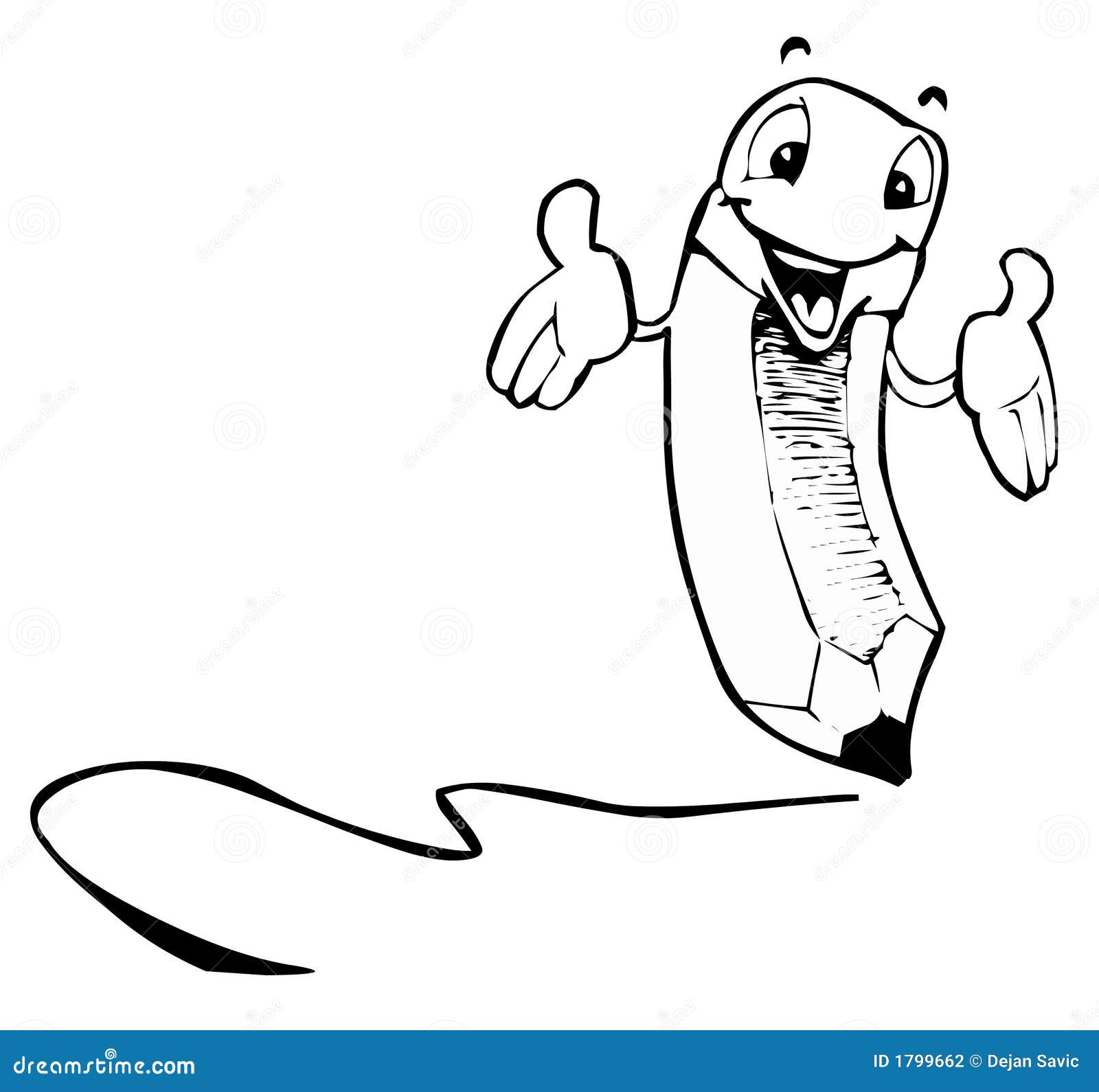 Smiling Pencil Stock Photo | CartoonDealer.com #12354690