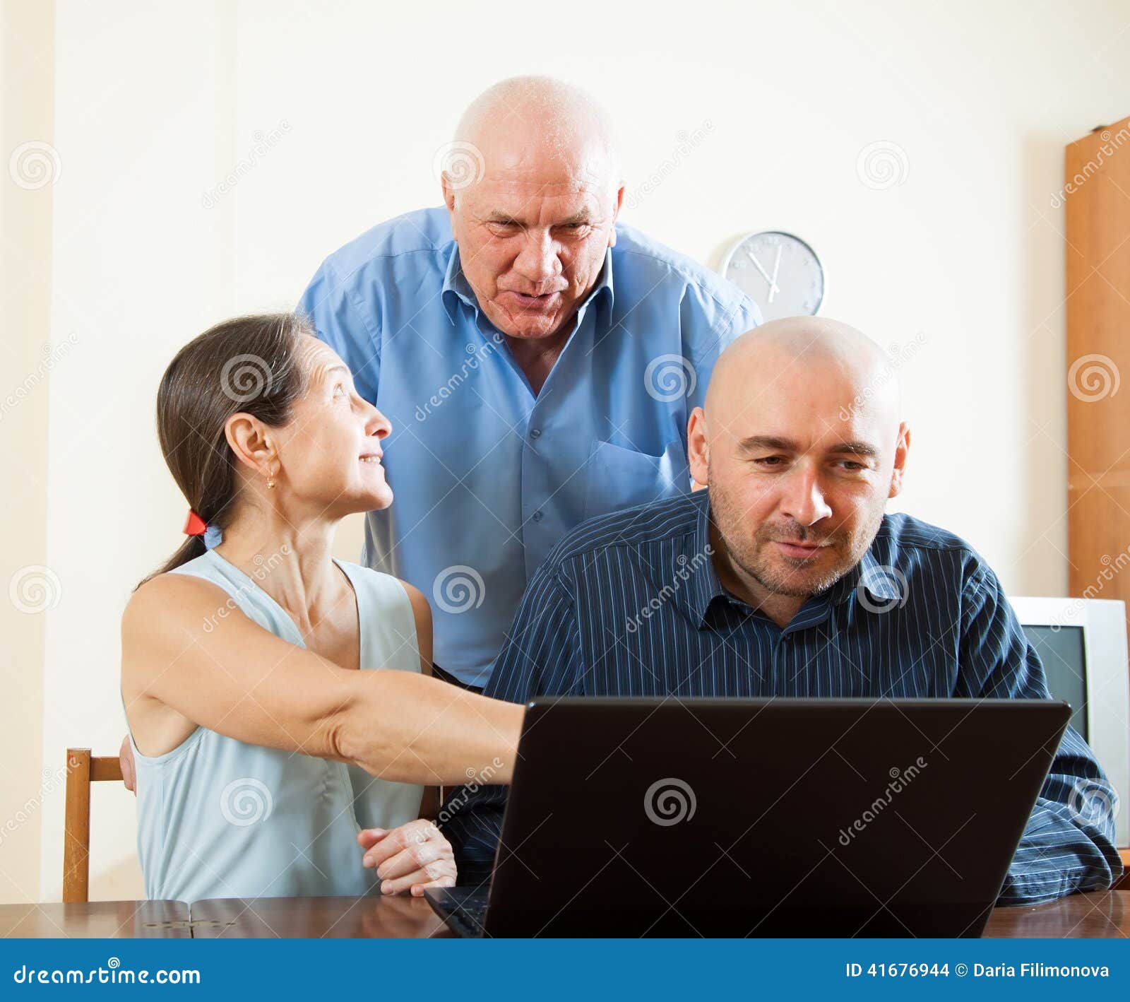 Smiling people at work stock photo. Image of office, home - 41676944