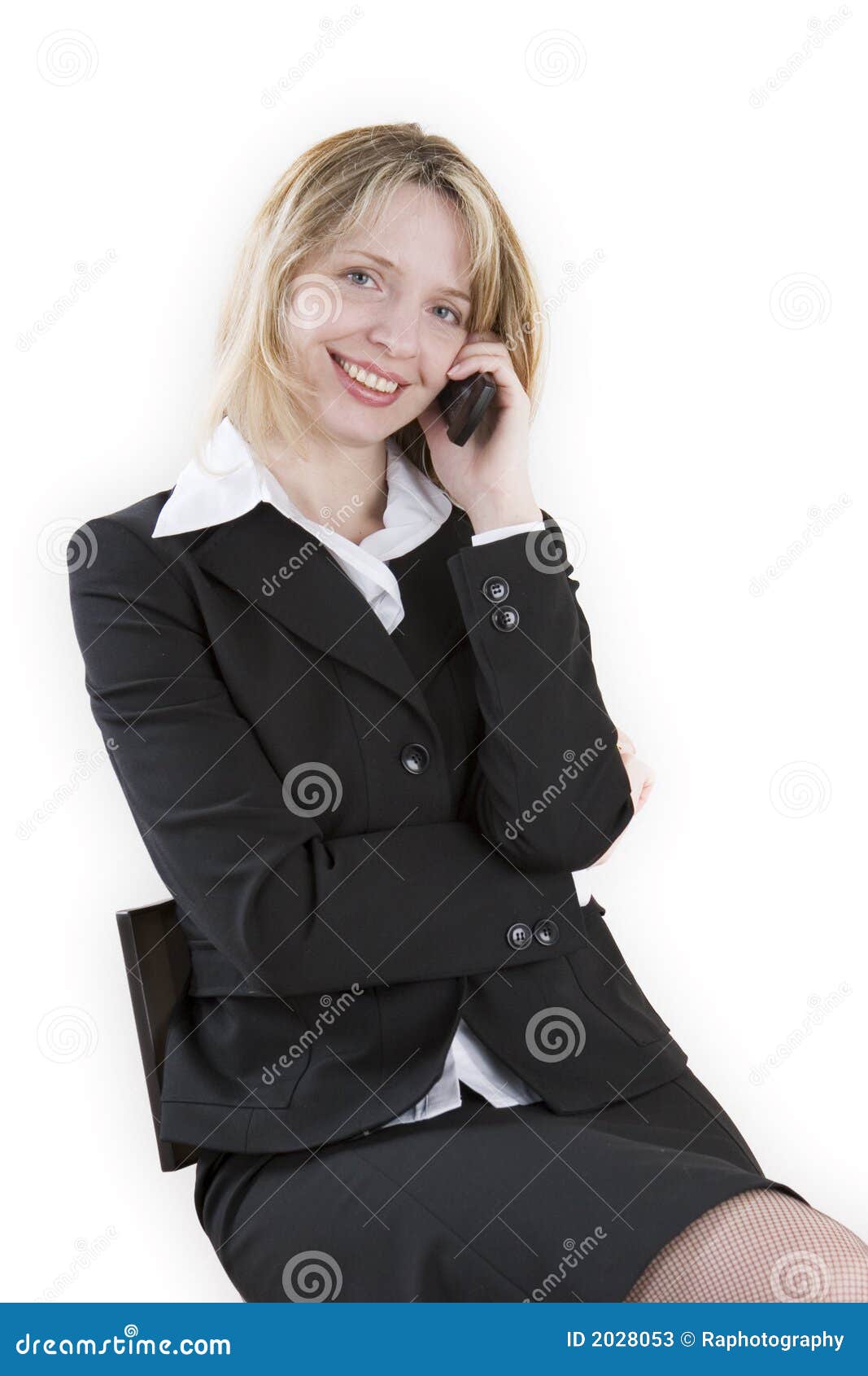 Smiling on the phone stock image. Image of consensus, laughing - 2028053