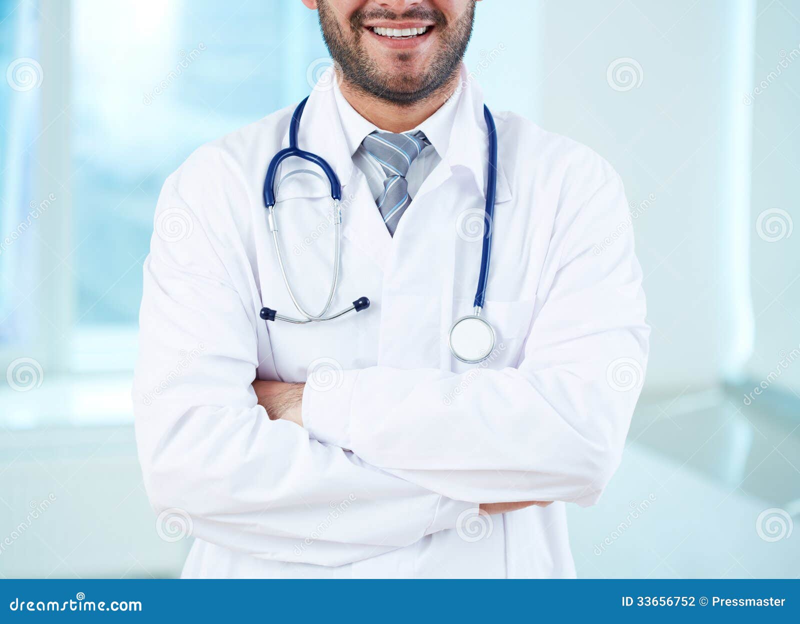 Smiling physician stock photo. Image of modern, emotion - 33656752