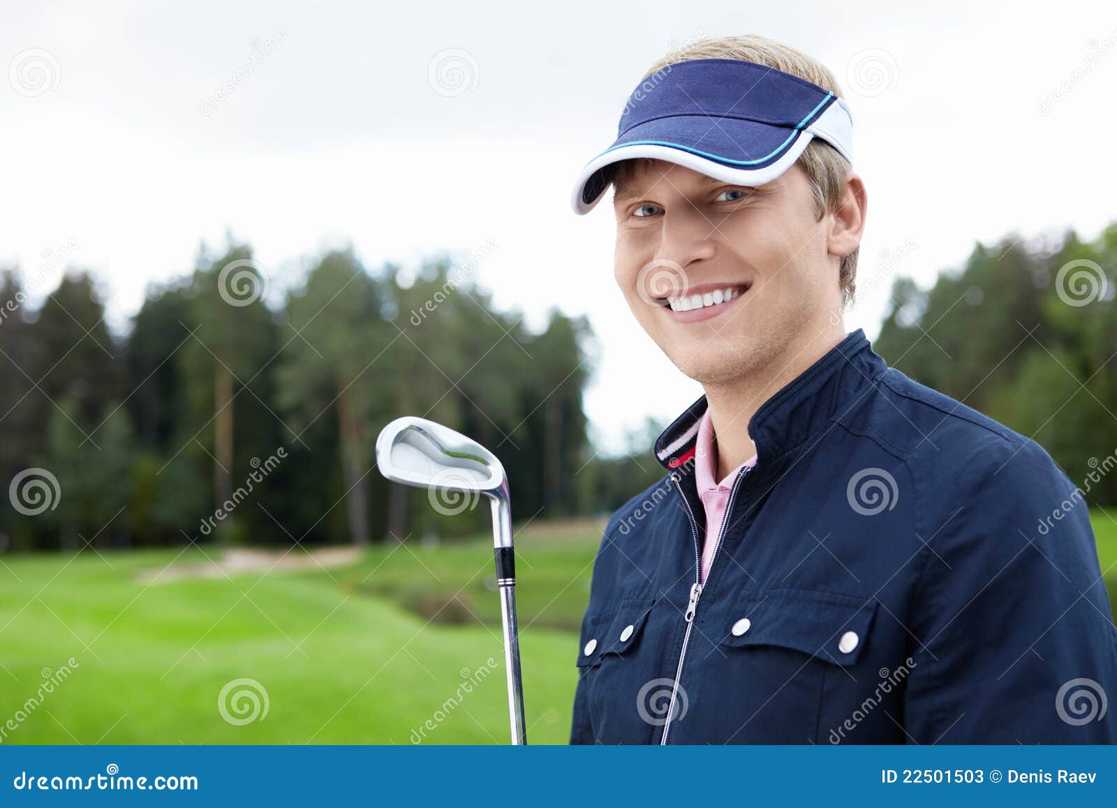 Smiling player stock image. Image of golf, lifestyle - 22501503