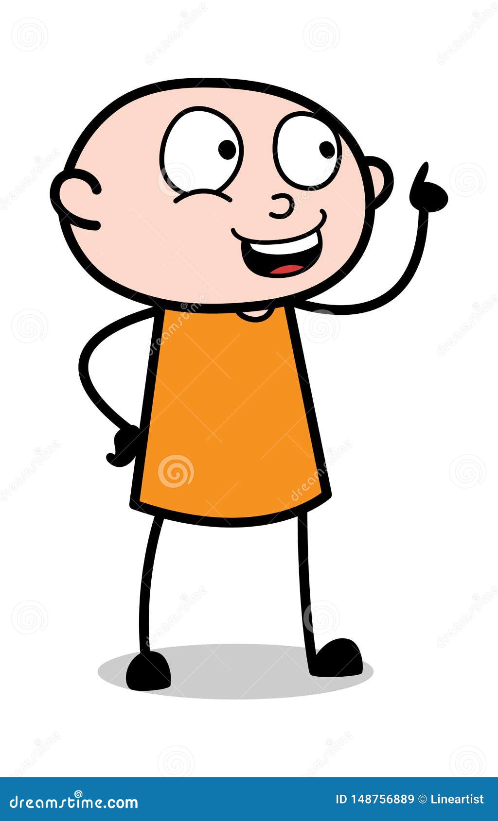 Smiling and Pointing - Cartoon Thief Criminal Guy Vector Illustration ...
