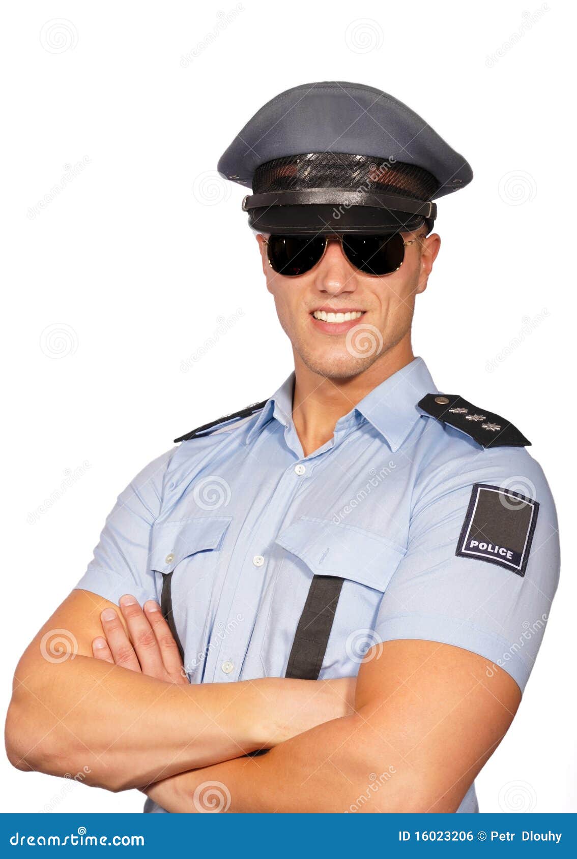 Smiling Policeman Royalty Free Stock Image - Image: 16023206