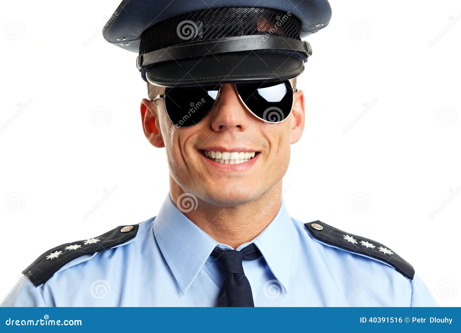 Smiling policeman stock photo. Image of police, uniform - 40391516