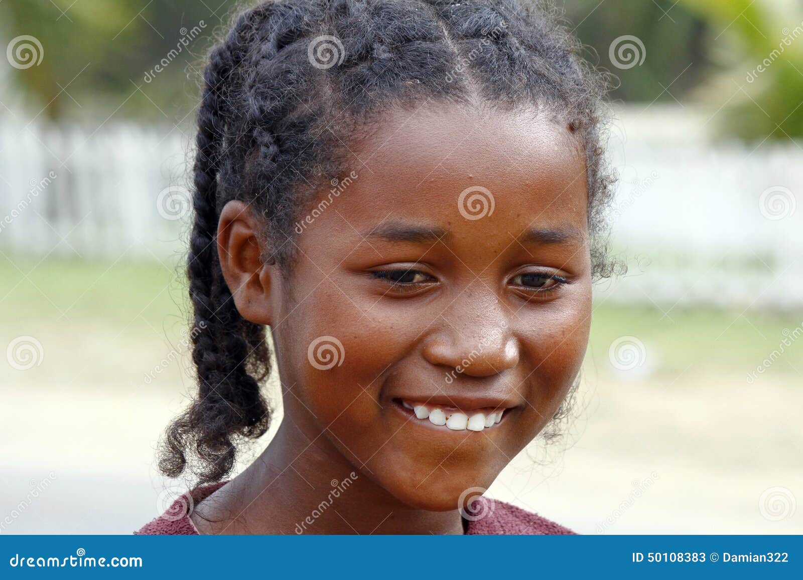 Smiling poor african girl stock image. Image of inhuman - 50108383
