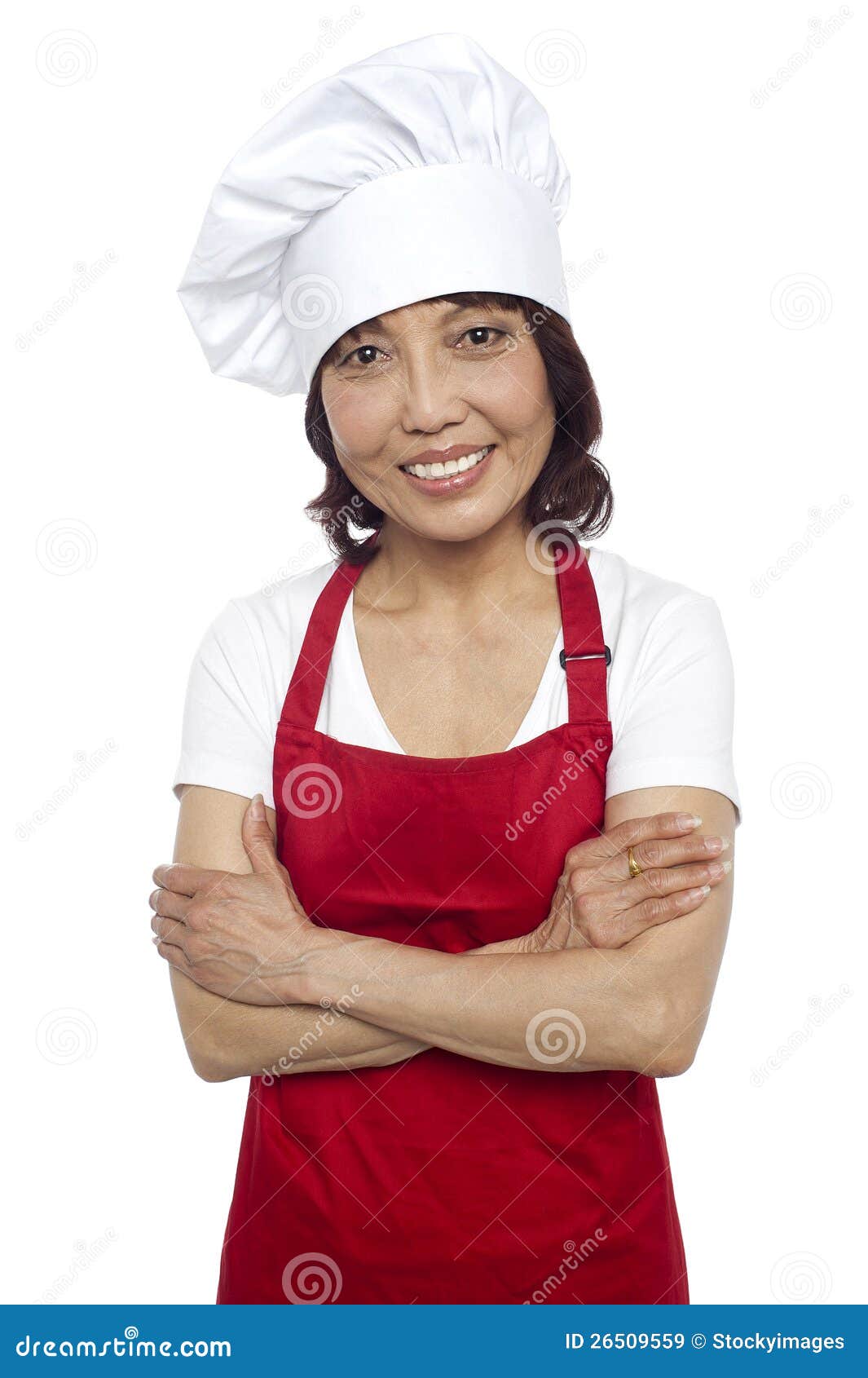 Smiling Portrait of Confident Asian Chef Stock Image - Image of baker ...