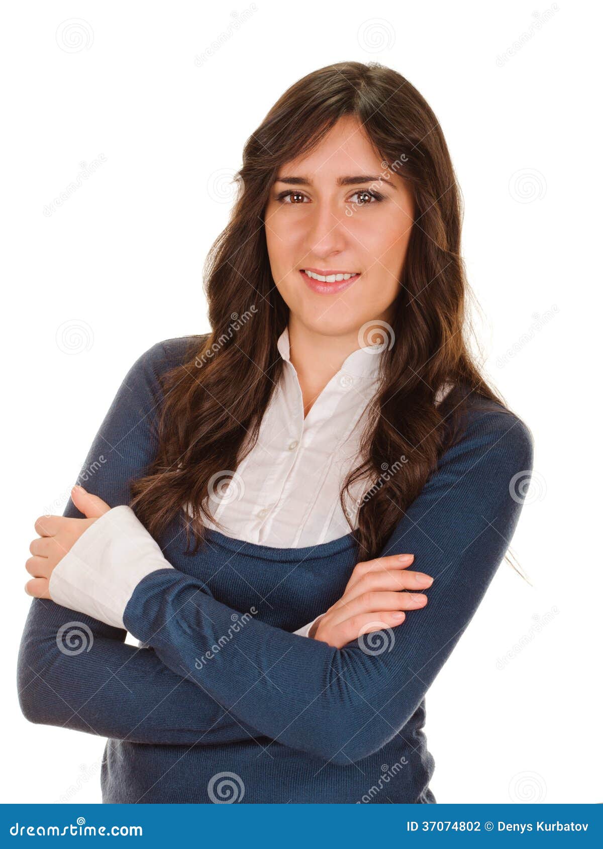 Happy Beautiful Woman Smiling Stock Photo - Image of lady, posing: 37074802