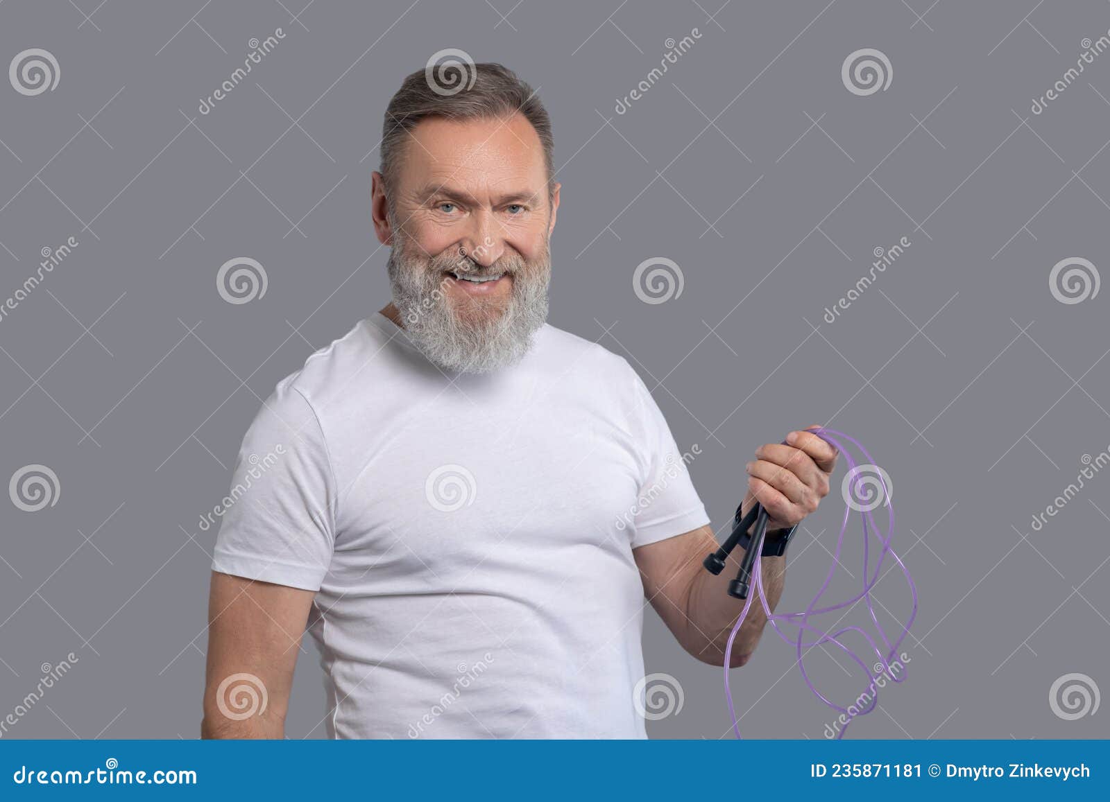 A Smiling Positive Man with a Jump Rope in Hands Stock Image - Image of ... A Smiling Positive Man with a Jump Rope in Hands Stock Image - Image of ...