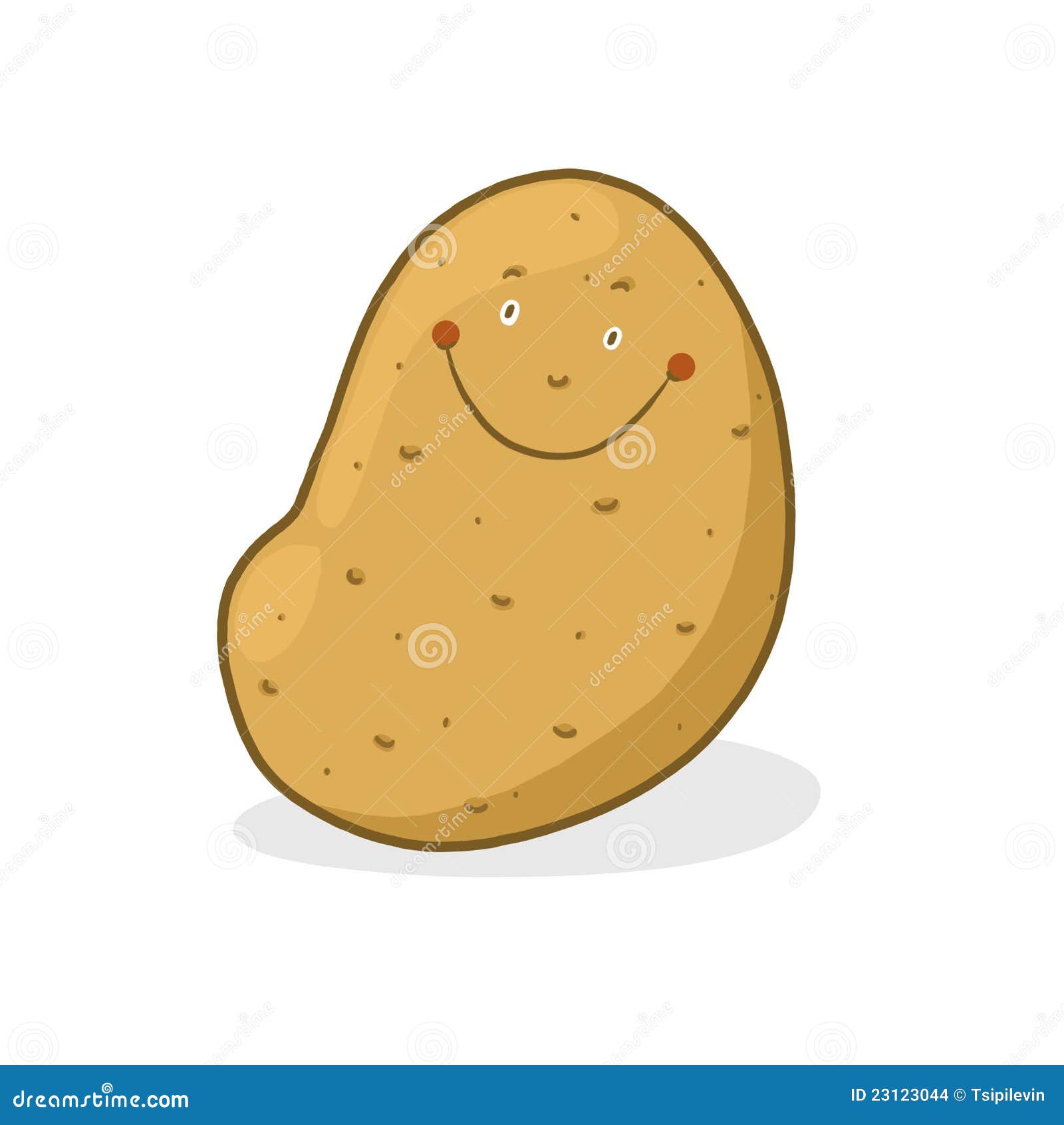Potato Cartoon Character Covered In Eyeballs Vector Illustration ... Potato Cartoon Character Covered In Eyeballs Vector Illustration ...