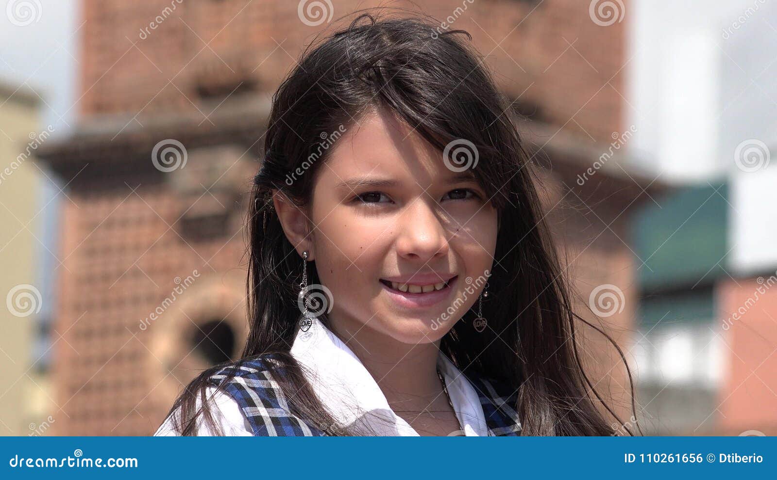 Smiling Pretty Female Child Stock Photo - Image of females, cute: 110261656