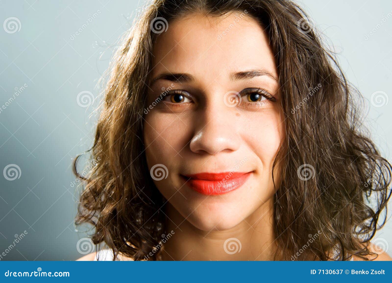 Smiling pretty lady stock image. Image of beauty, cute - 7130637