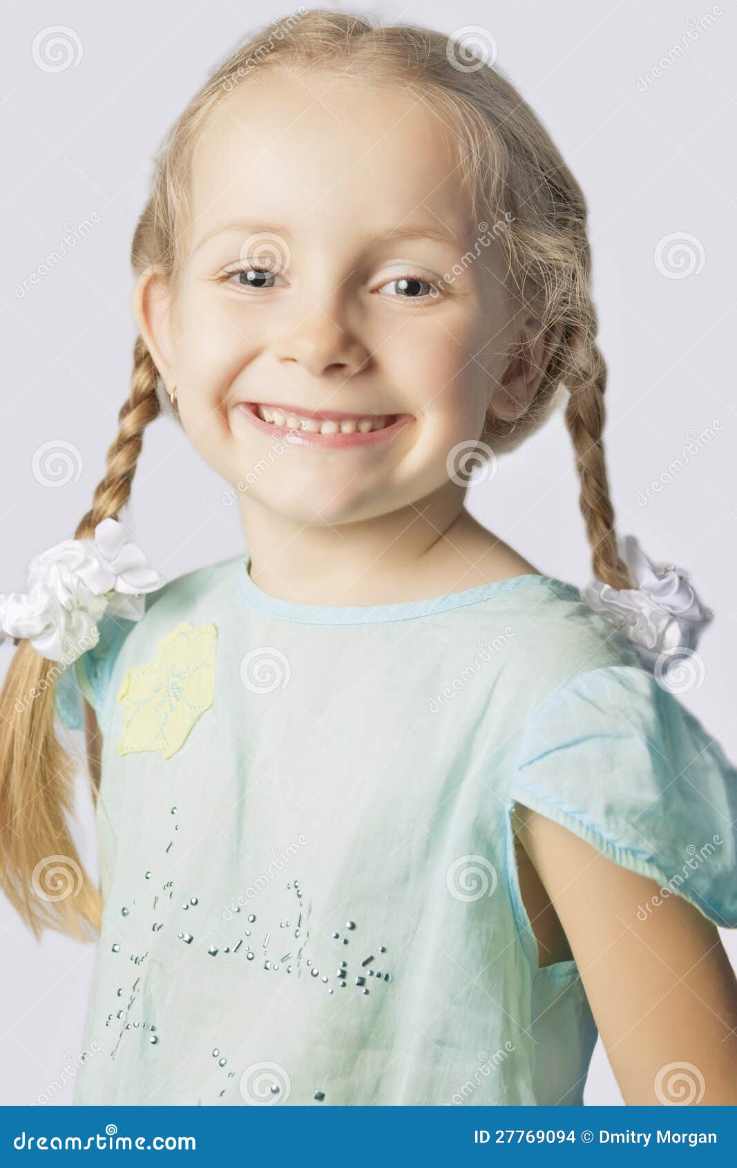 Smiling Pretty Little Child Stock Photo - Image of happily, artistic ...