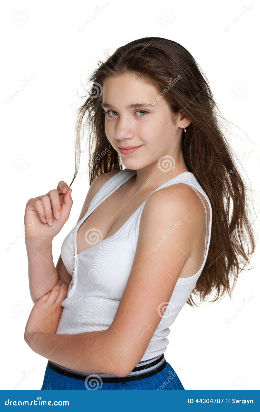 Smiling pretty teen girl stock image. Image of alone - 44304707 Smiling pretty teen girl stock image. Image of alone - 44304707