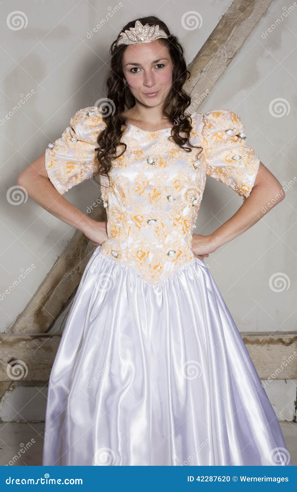 Smiling princess stock photo. Image of elegance, costume - 42287620