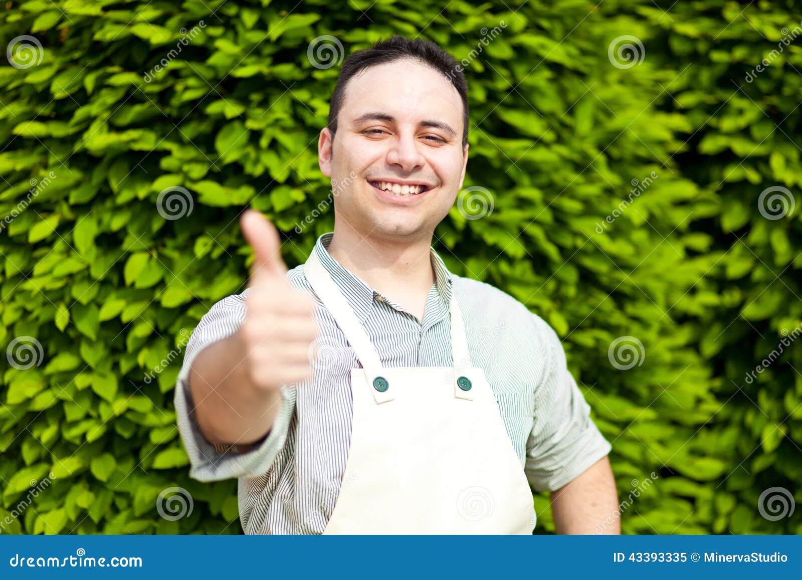 Professional Gardener Pruning A Hedge Stock Photography | CartoonDealer ...