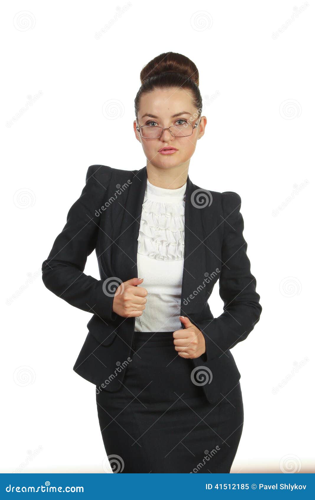 Smiling Professional Lady Posing, Isolated Stock Image - Image of happy ...