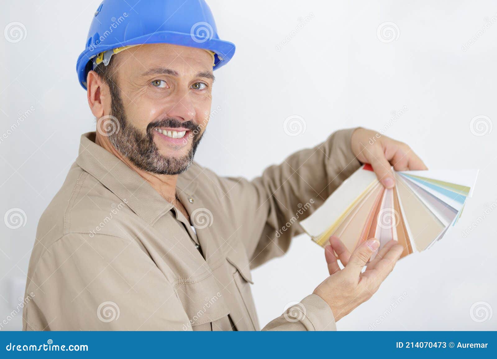 Smiling Professional Painter Portrait Stock Image - Image of decoration ...