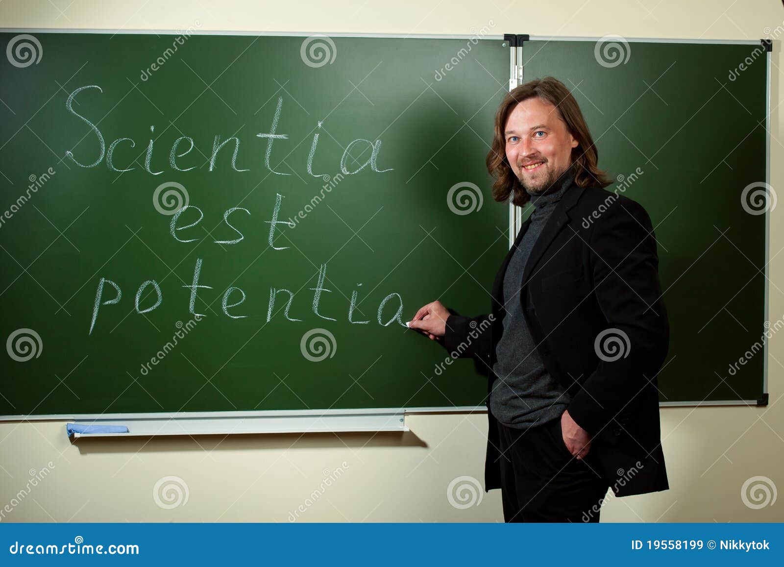 Smiling professor stock image. Image of green, instructor - 19558199