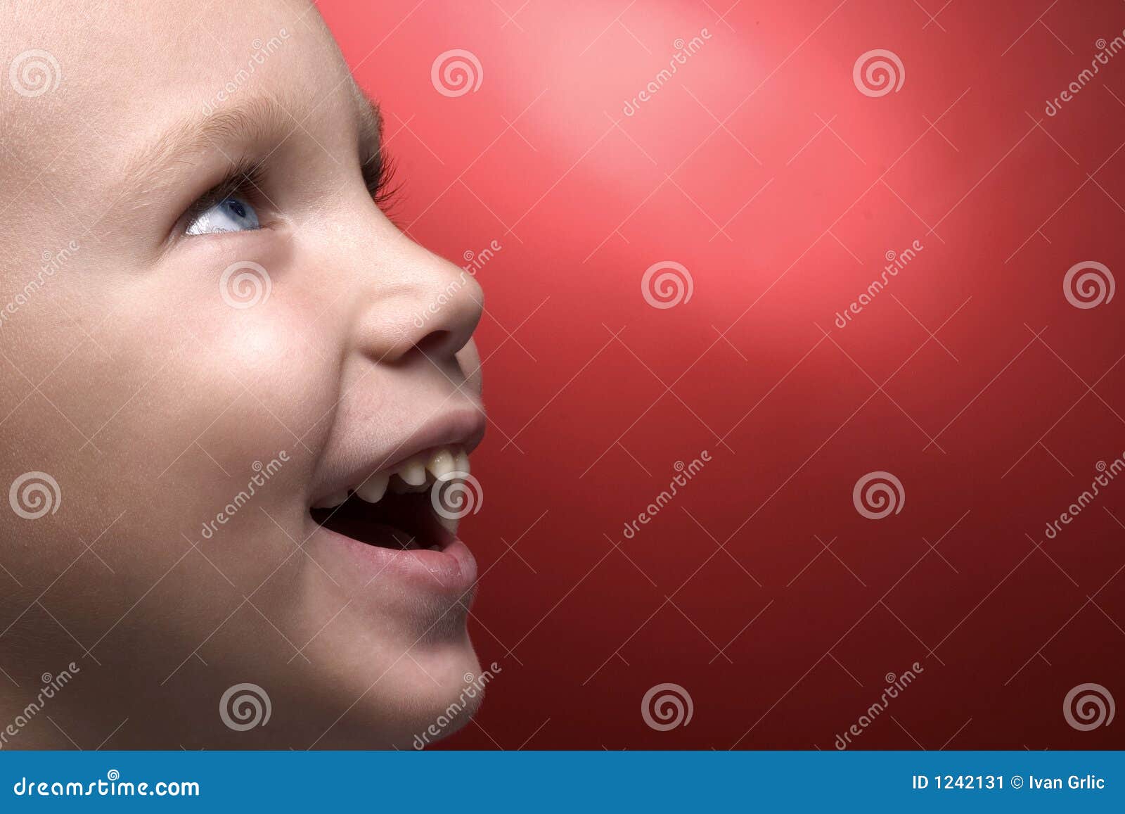 Smiling profile stock image. Image of little, luck, play - 1242131