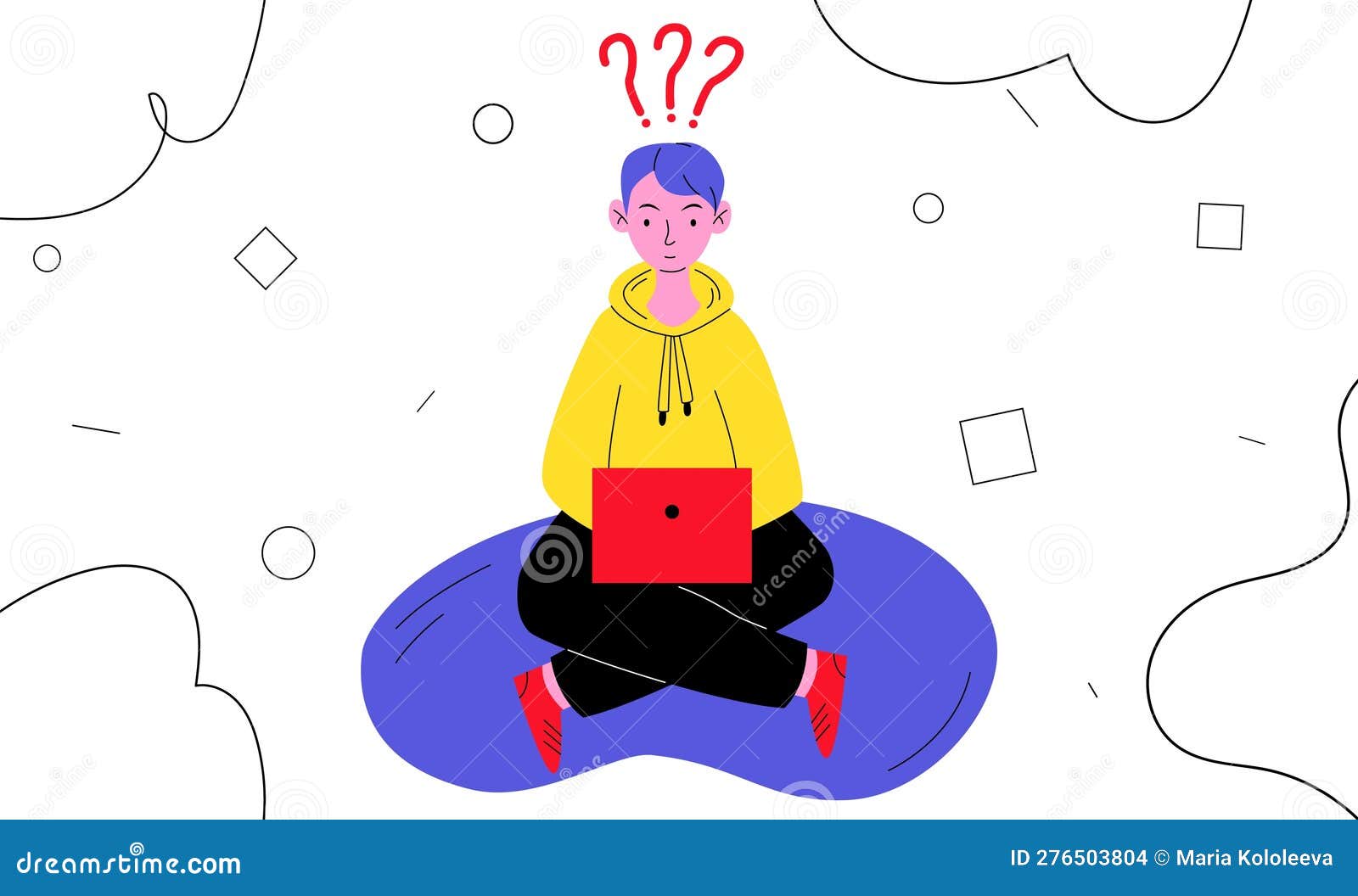 Smiling Programmer, Coder, Businessman, IT Worker, Specialist Holding ...