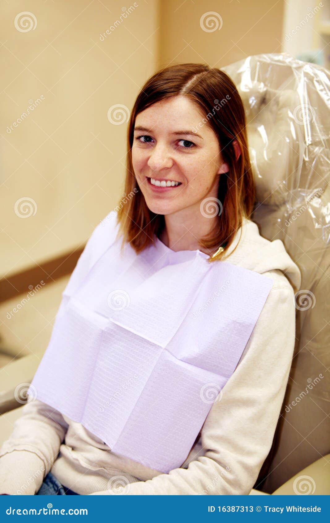 Smiling Real Dental Patient Stock Image - Image of white, portrait ...