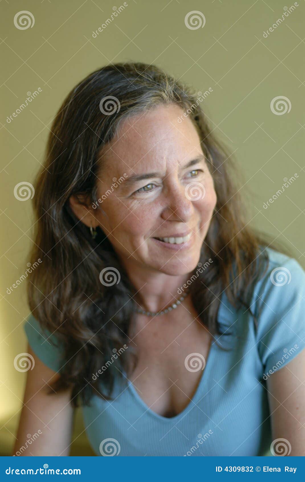 Smiling Real Woman stock photo. Image of menopausal, happy - 4309832
