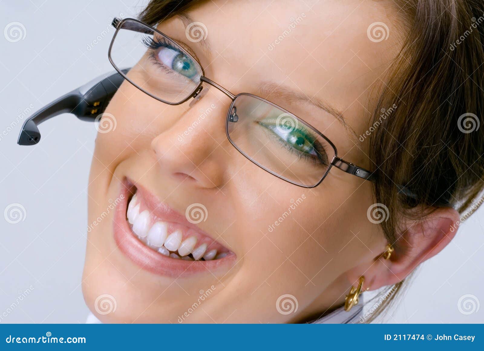 Smiling Receptionist #2 stock photo. Image of female, corporate - 2117474