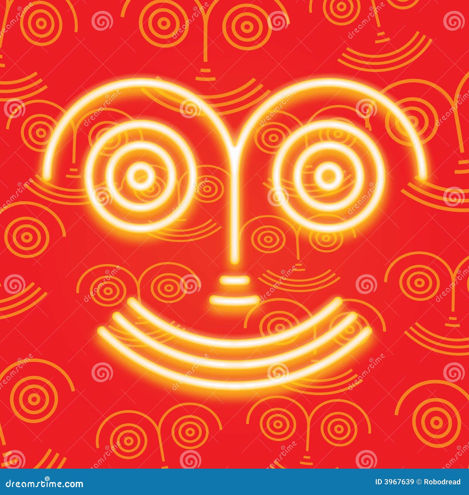 Smiling red mask stock illustration. Illustration of fascinate - 3967639
