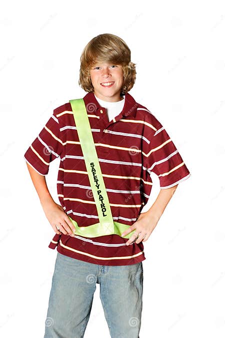 Smiling Safety Patrol stock photo. Image of safe, helpful - 4323430