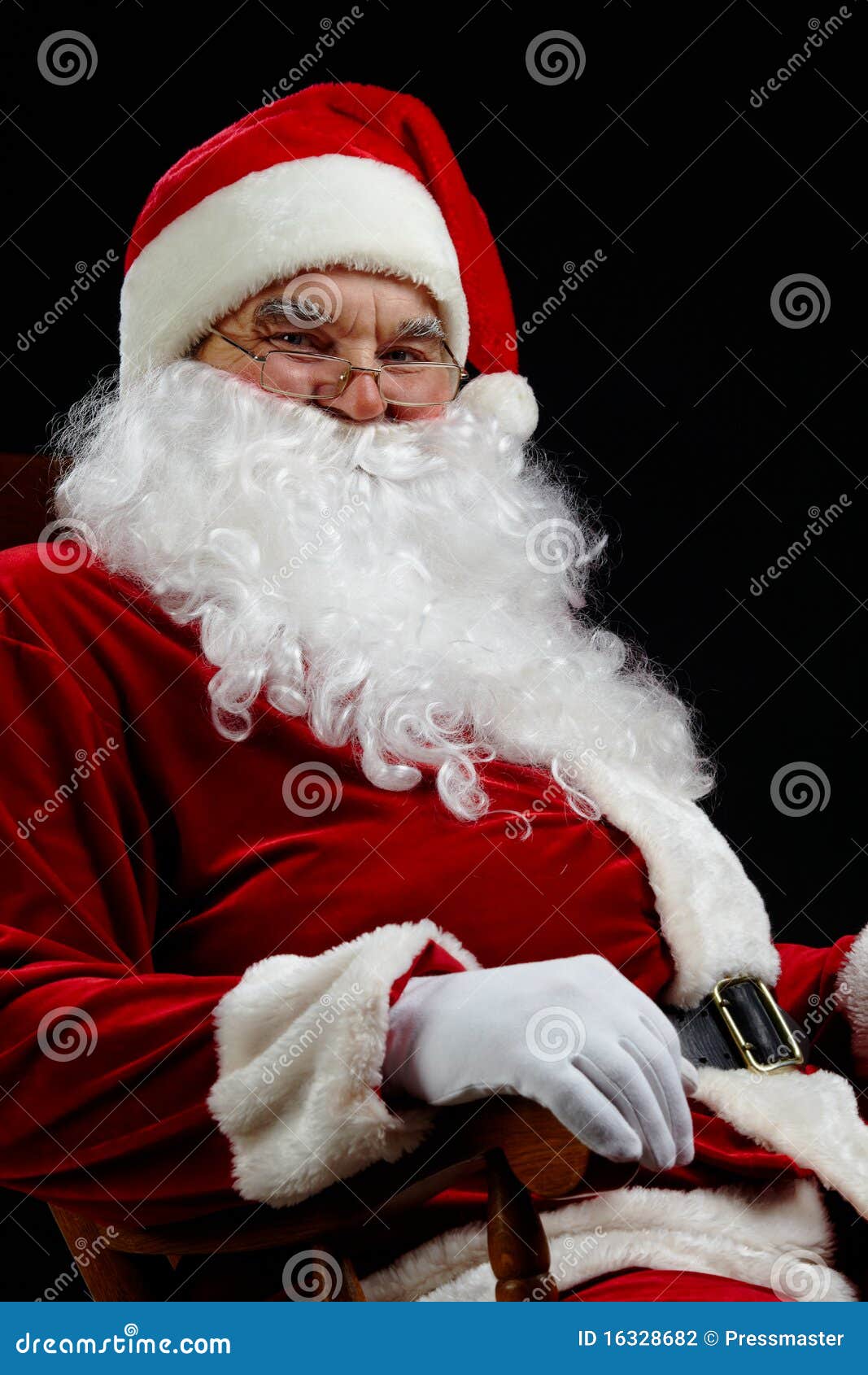 Smiling Santa stock photo. Image of christmas, isolated - 16328682