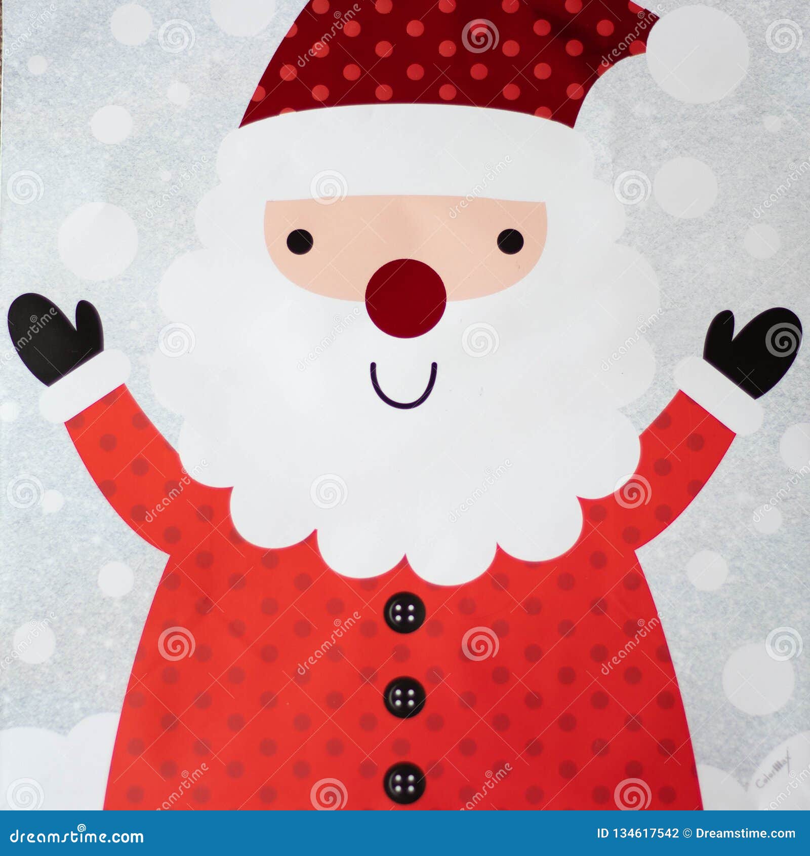 Smiling Jolly Happy Santa Claus Stock Illustration - Illustration of ...
