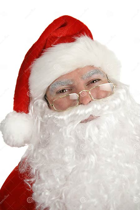 Smiling Santa Portrait stock image. Image of saint, occasion - 1413023