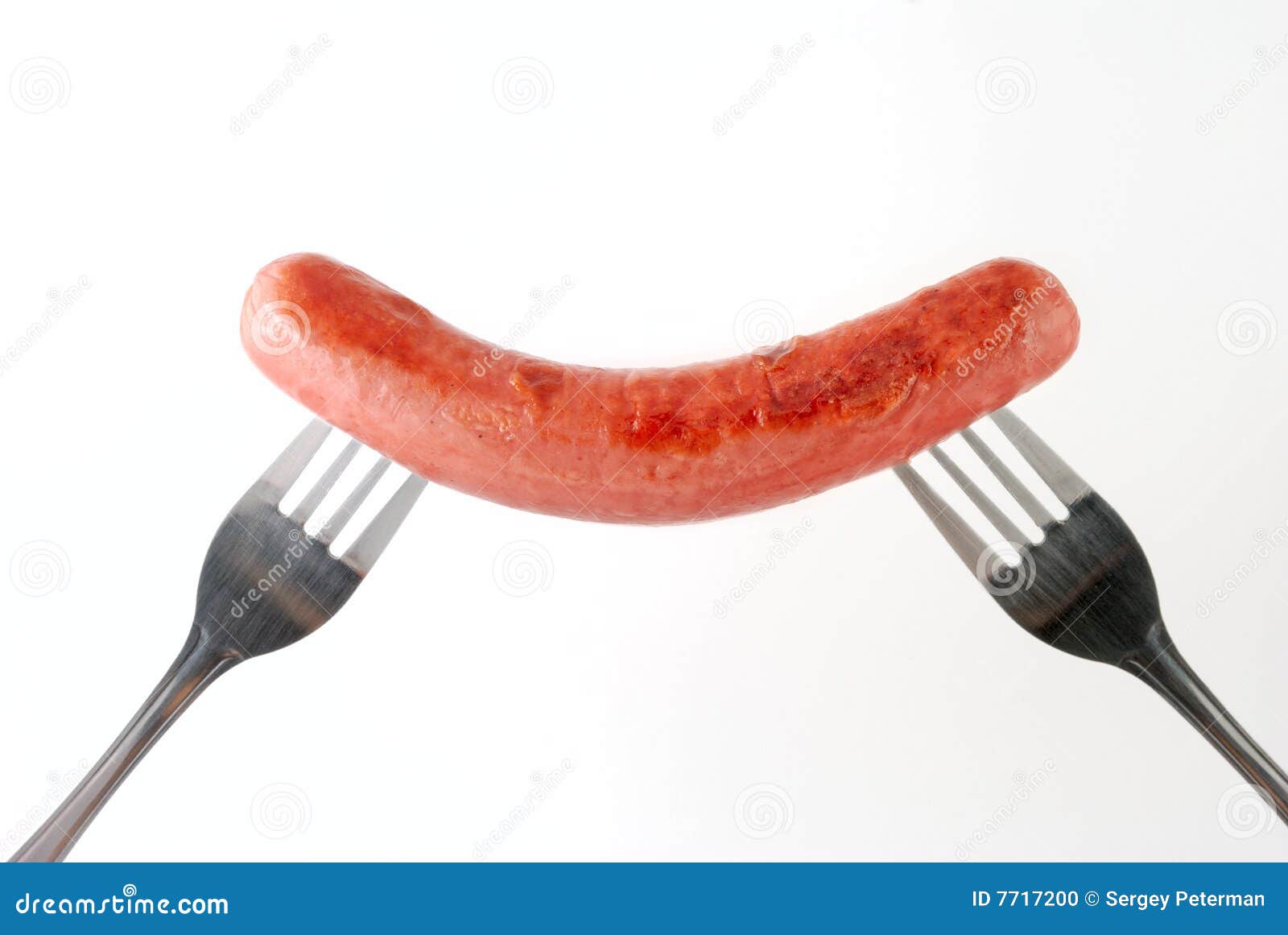 Smiling sausage stock photo. Image of steel, bratwurst - 7717200