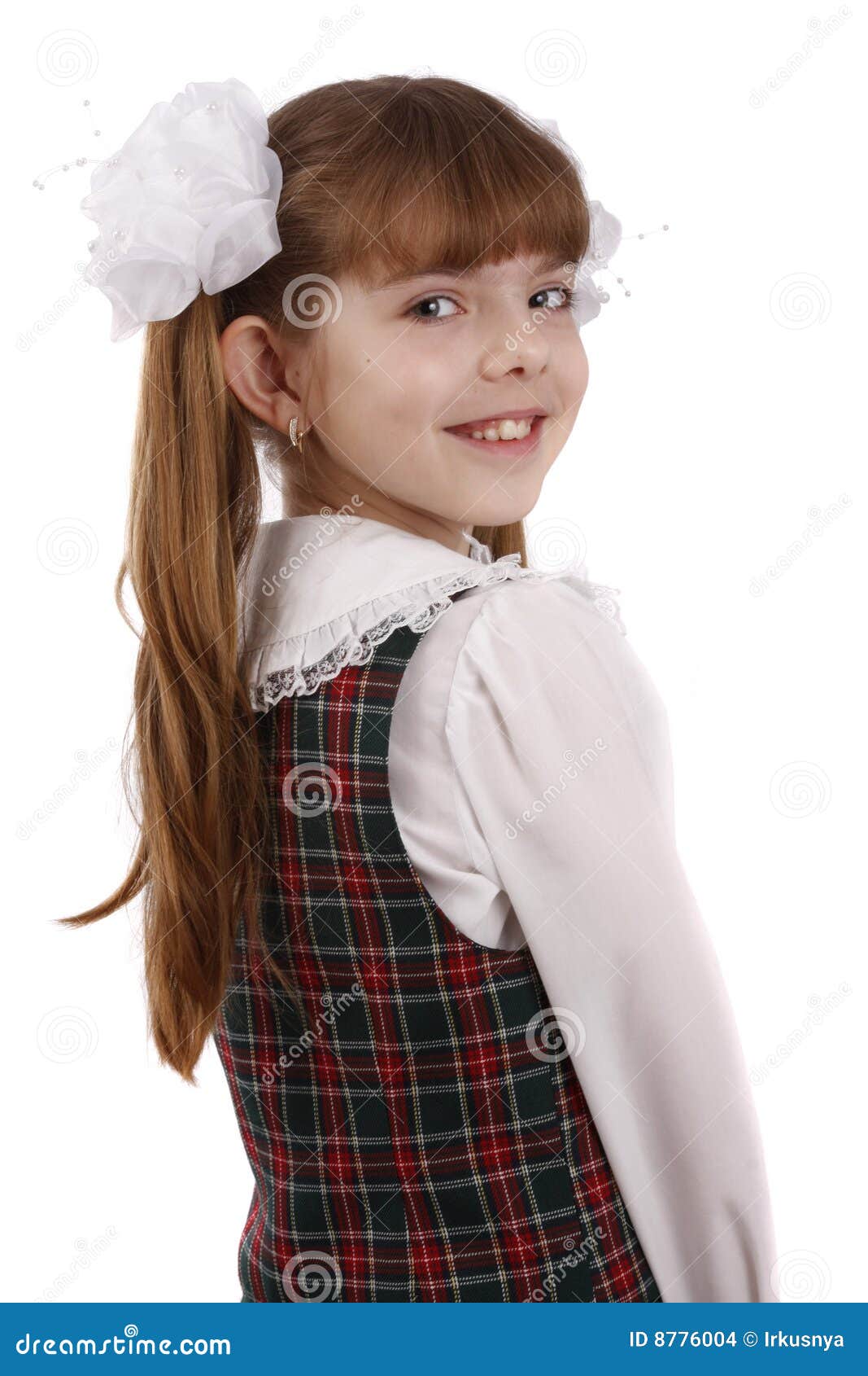 Smiling School Girl. Education. Stock Photo - Image of happy, cute: 8776004
