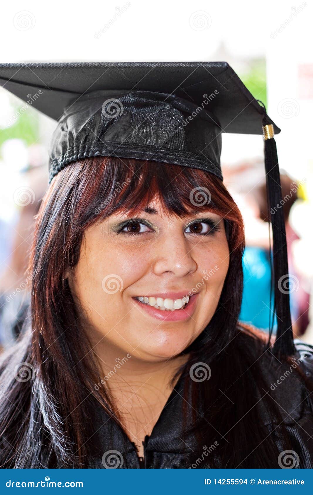 Smiling School Graduate stock photo. Image of girl, graduate - 14255594