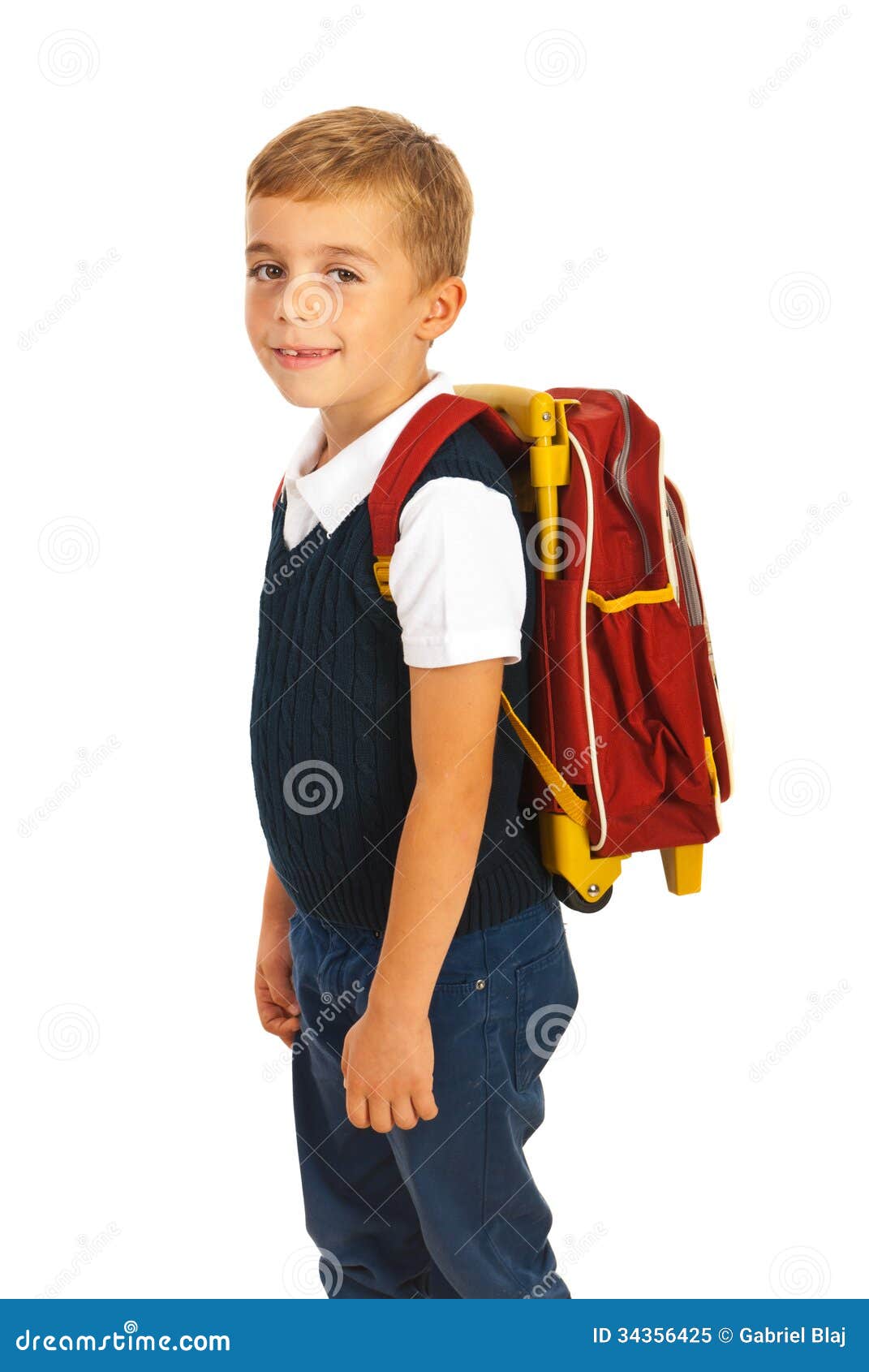 Smiling Schoolboy Wearing Tie Stock Photo | CartoonDealer.com #7395078
