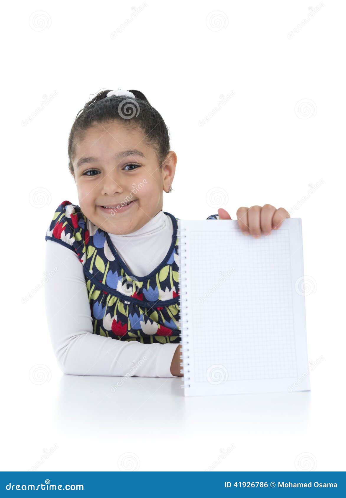 Homework Done. Happy Small Children Holding Empty Homework Sheets On ...