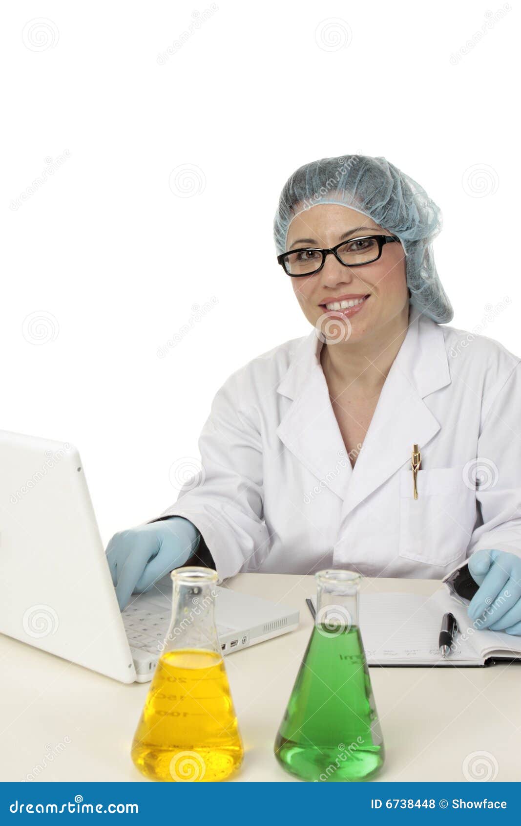 Smiling Scientist Researcher Stock Photo - Image of scientist, adult ...