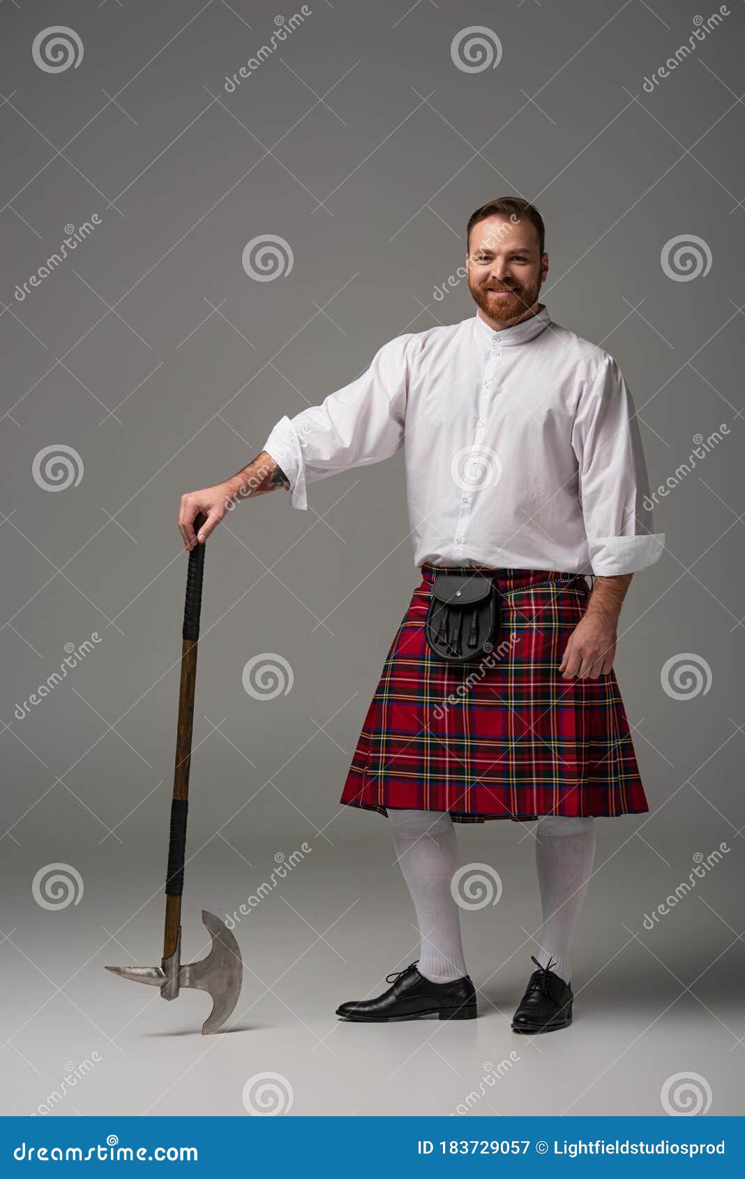 Smiling Scottish Redhead Man in Red Stock Image - Image of emotional ... Smiling Scottish Redhead Man in Red Stock Image - Image of emotional ...