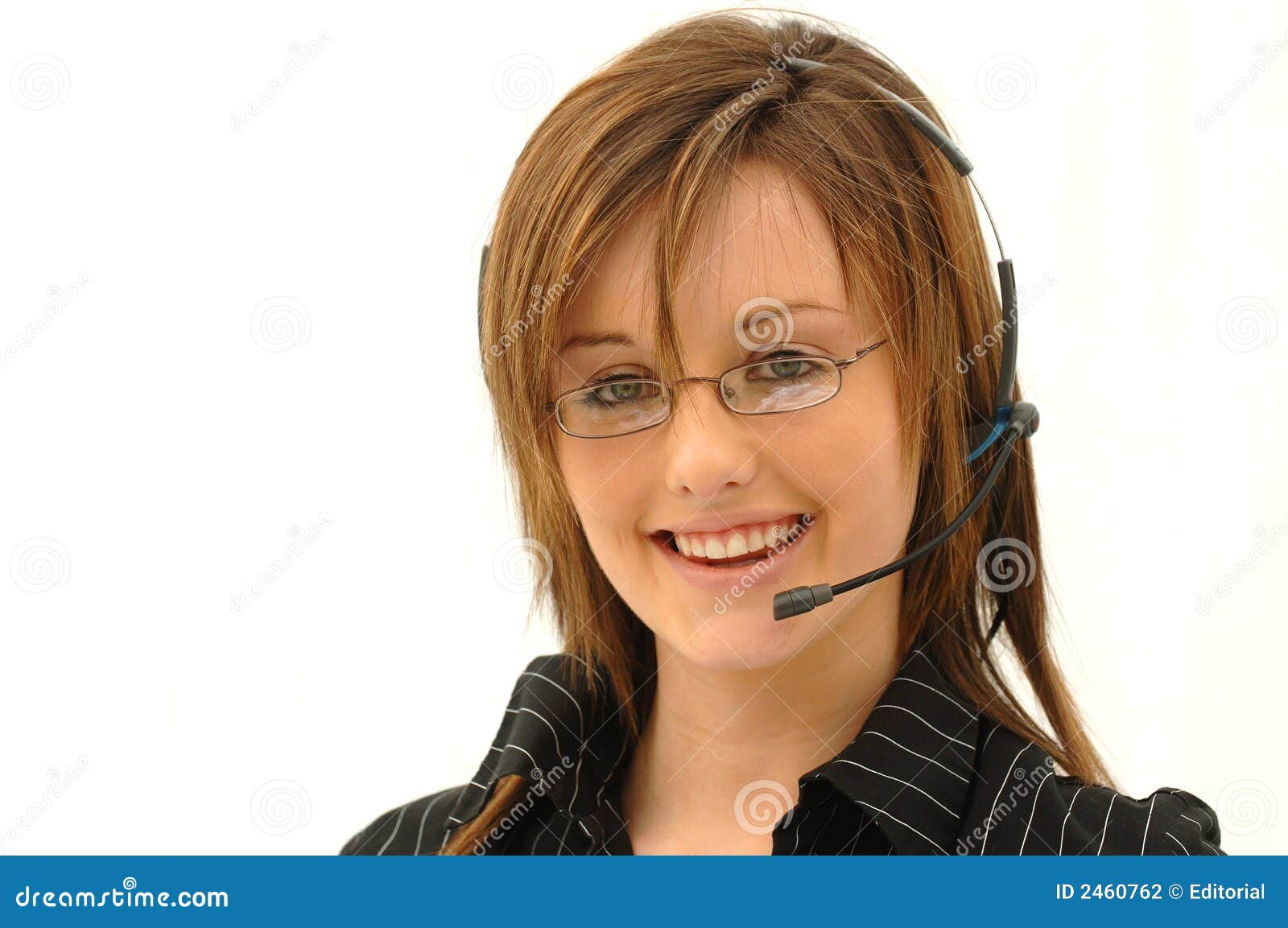 Smiling secretary stock photo. Image of businesswoman - 2460762
