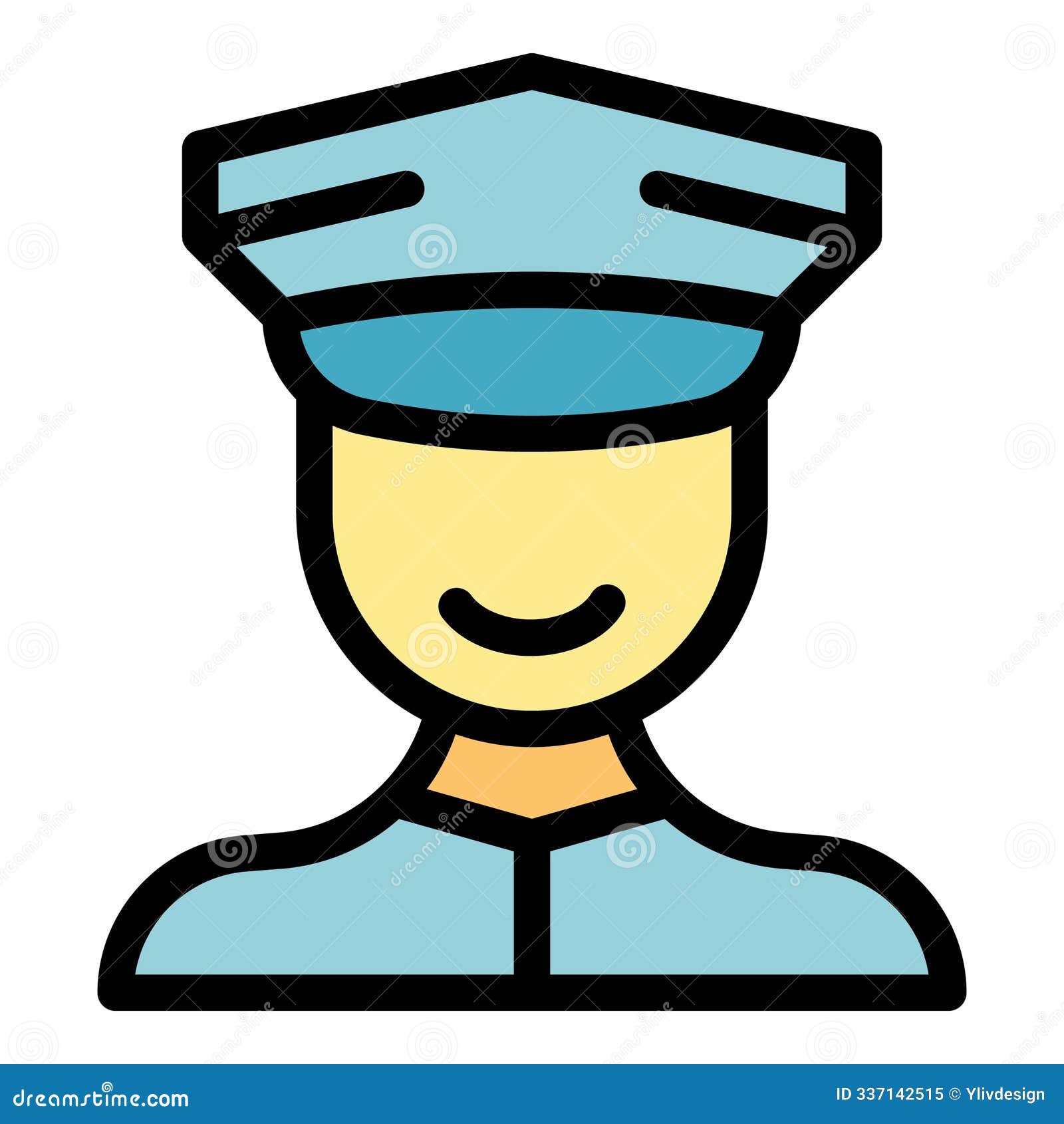 Smiling Security Guard Wearing Uniform Looking Secure Stock ...