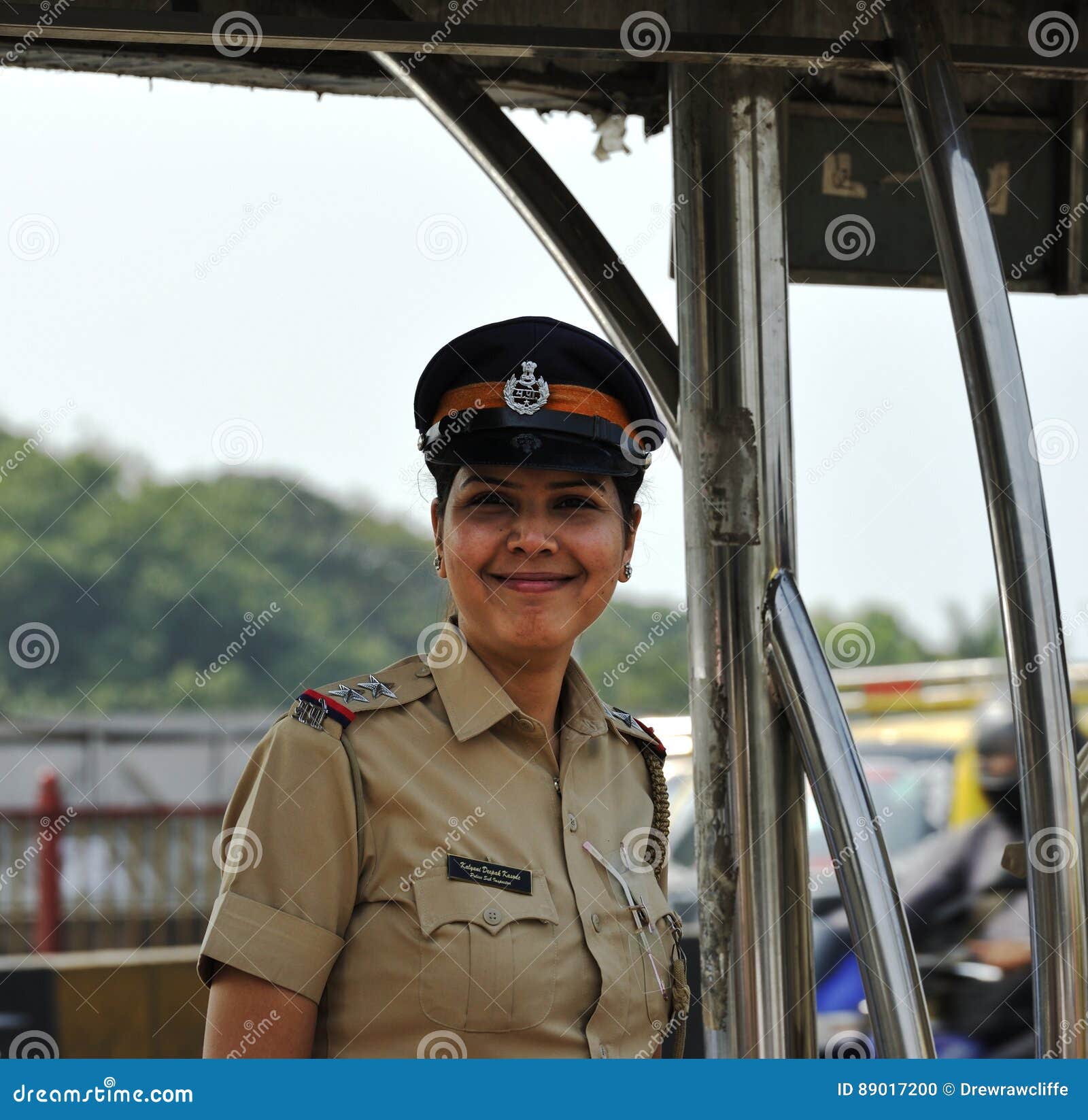 Smiling Security officer editorial image. Image of india - 89017200