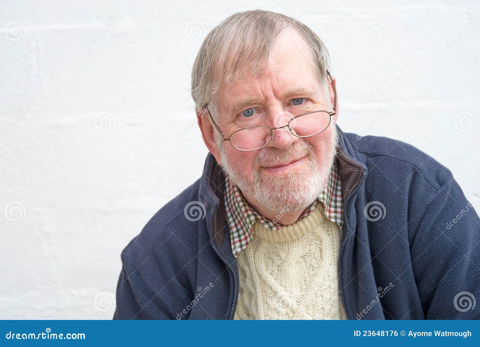 Smiling senior. stock photo. Image of thoughtful, jumper - 23648176
