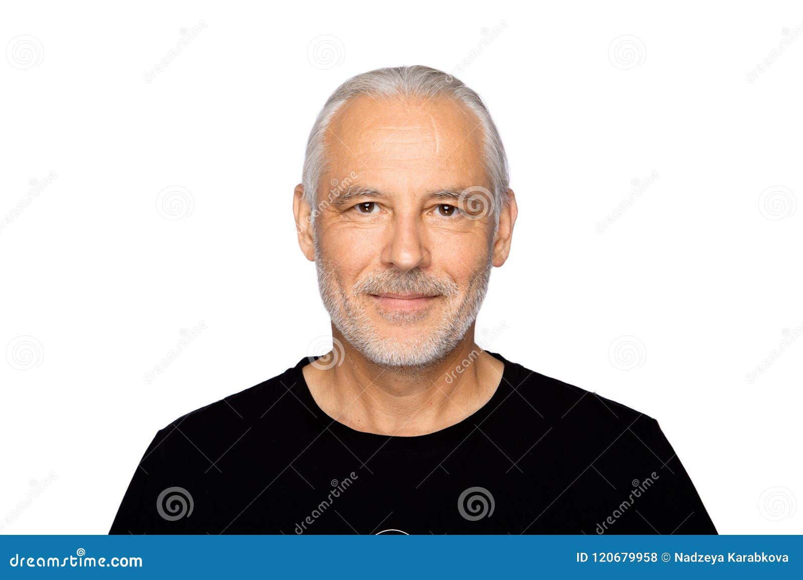 Smiling senior bearded man stock photo. Image of competition - 120679958