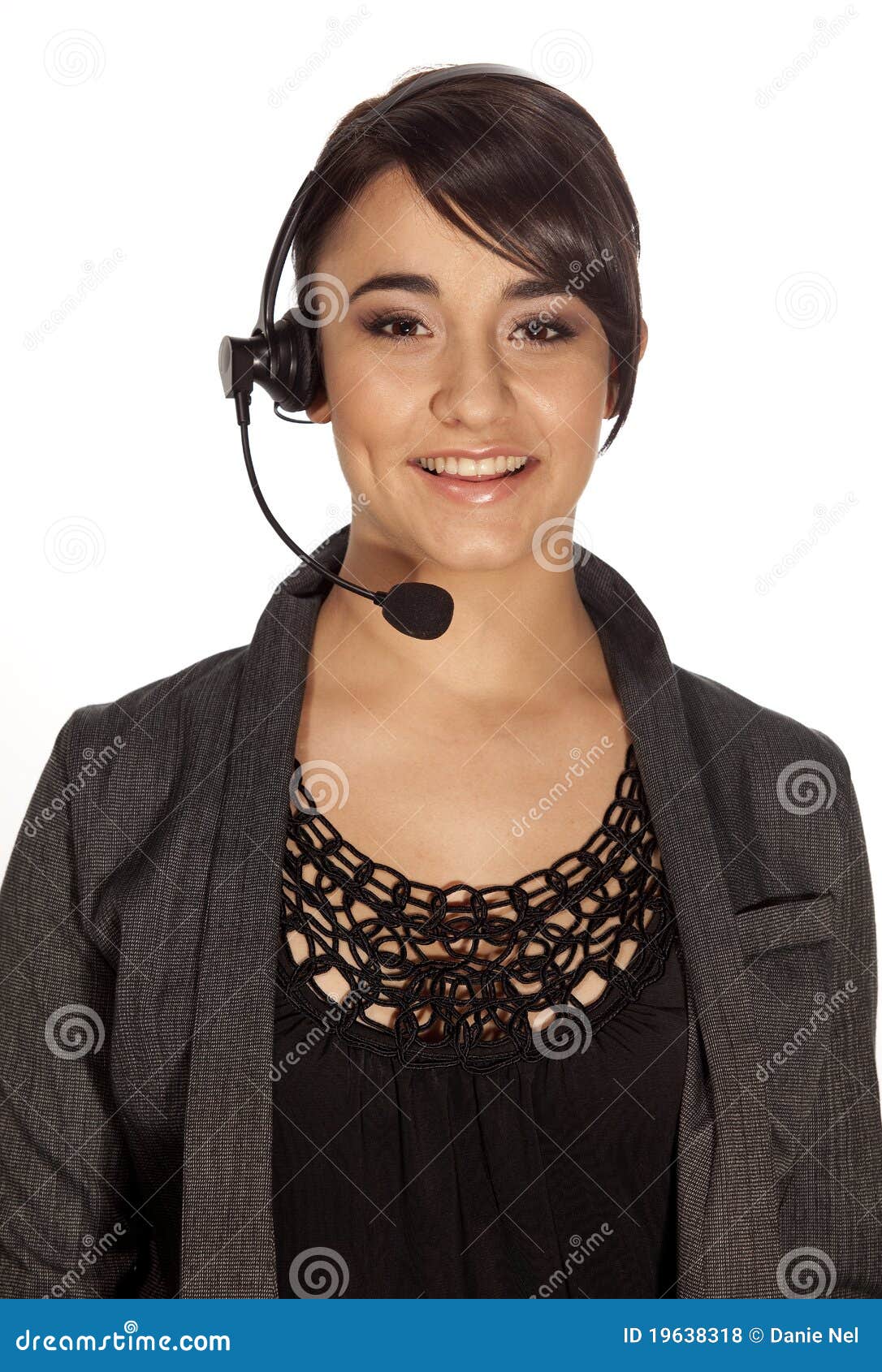 Smiling service stock photo. Image of face, communication - 19638318