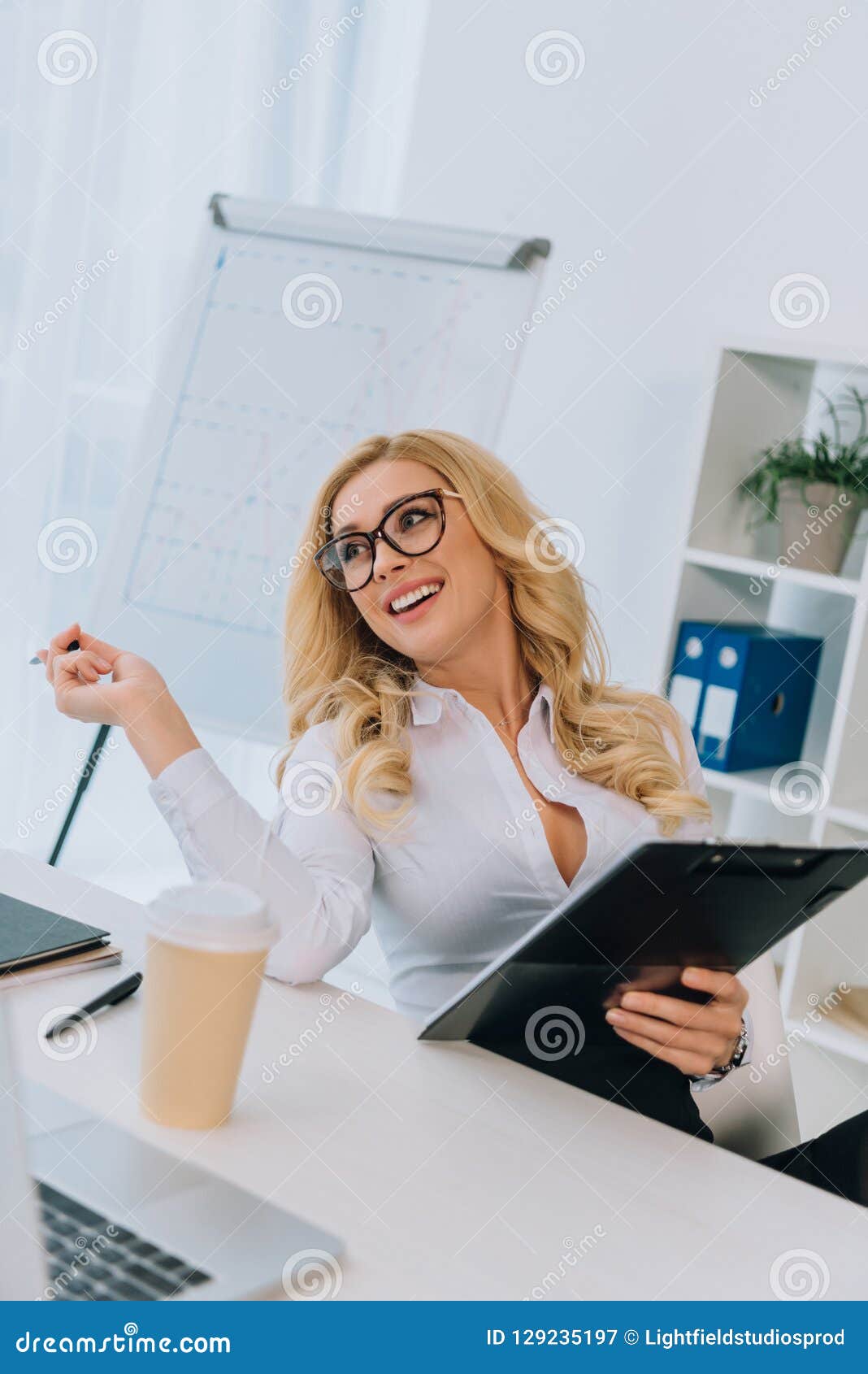 Smiling Businesswoman Holding Documents Stock Image - Image of ... Smiling Businesswoman Holding Documents Stock Image - Image of ...
