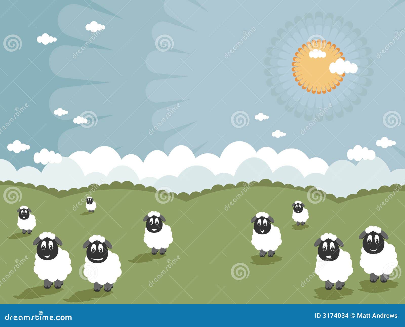 Sheep Foot Print. Vector Drawing | CartoonDealer.com #207612317