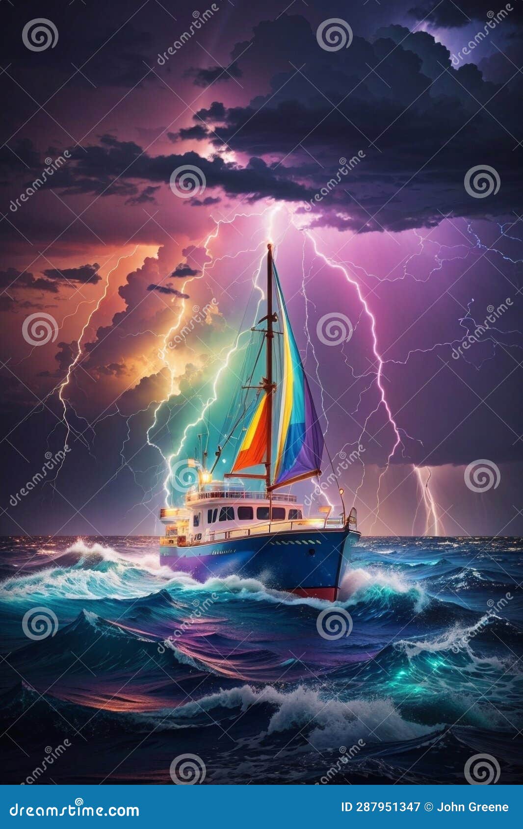 Smiling Ship Captain In Uniform At The Port. Cartoon Vector ...