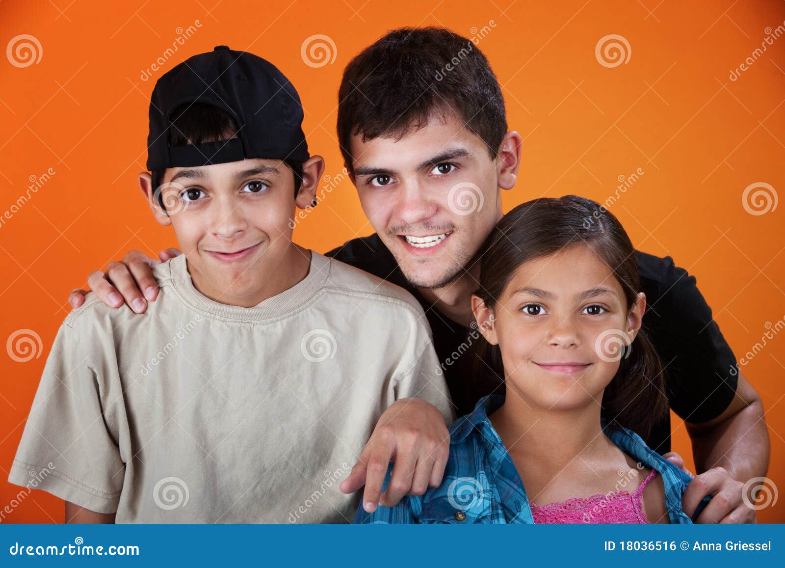 Smiling Siblings stock photo. Image of cute, girl, innocent - 18036516
