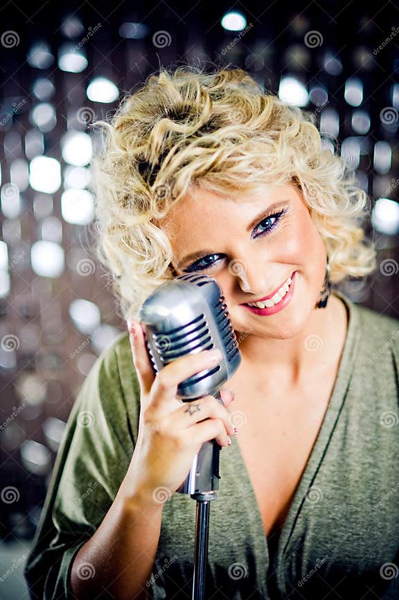 Smiling singer stock photo. Image of people, singing - 11856372